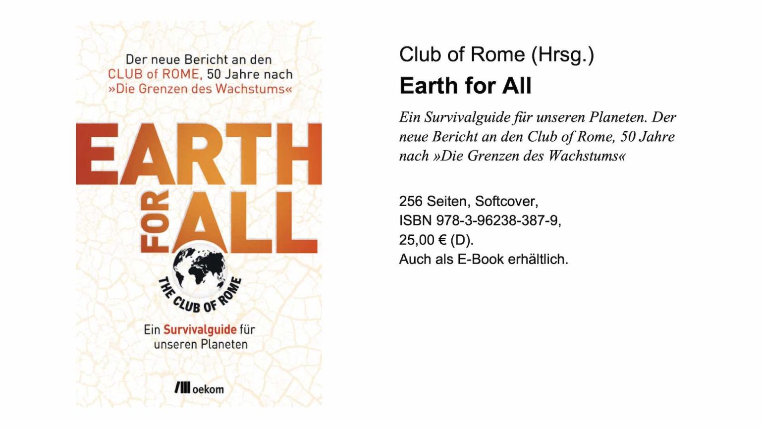 Earth for all - deutsche Fassung | Dr. Klaus Reichert - kreatives ...